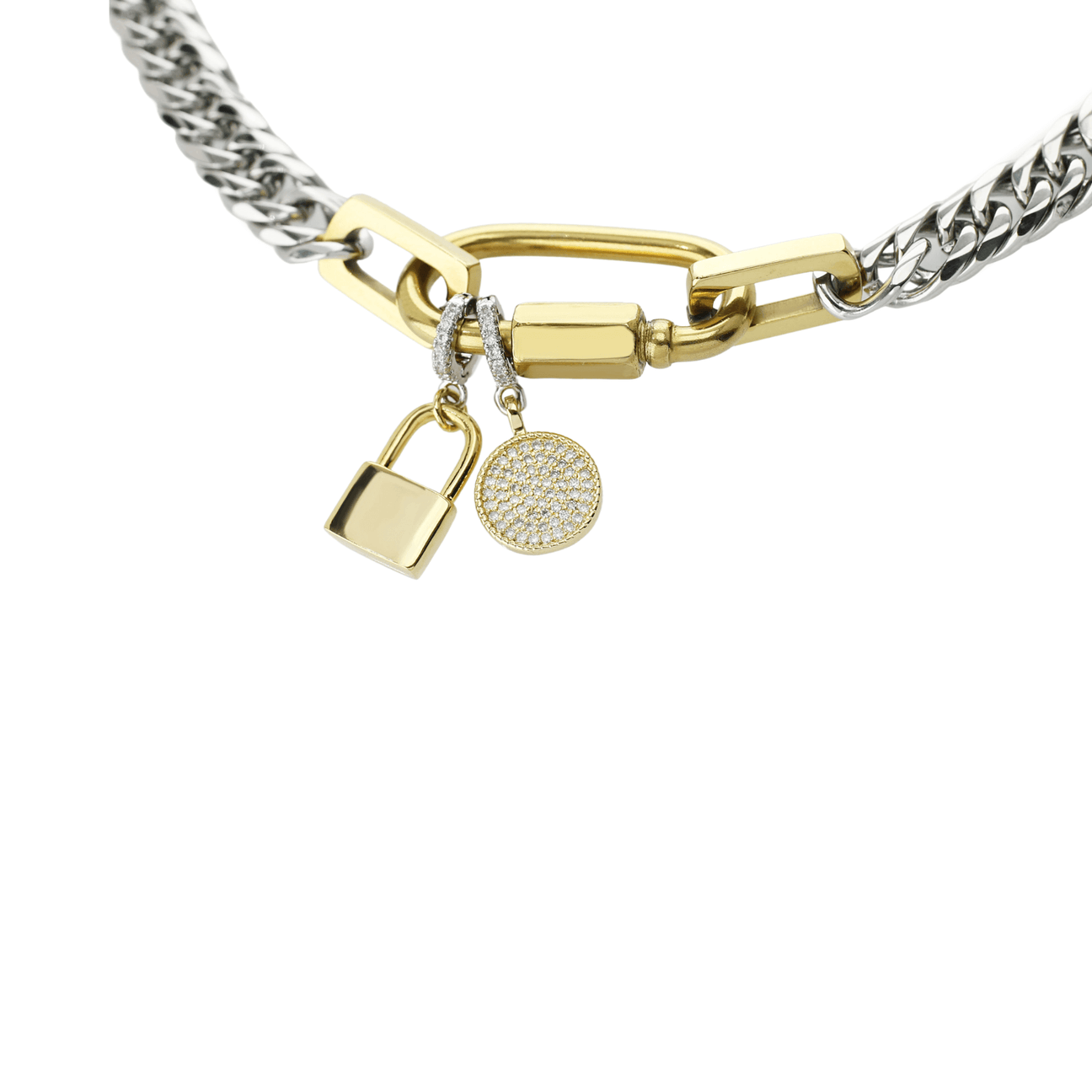 Anne Clip-On Lock Necklace– Artizan Joyeria
