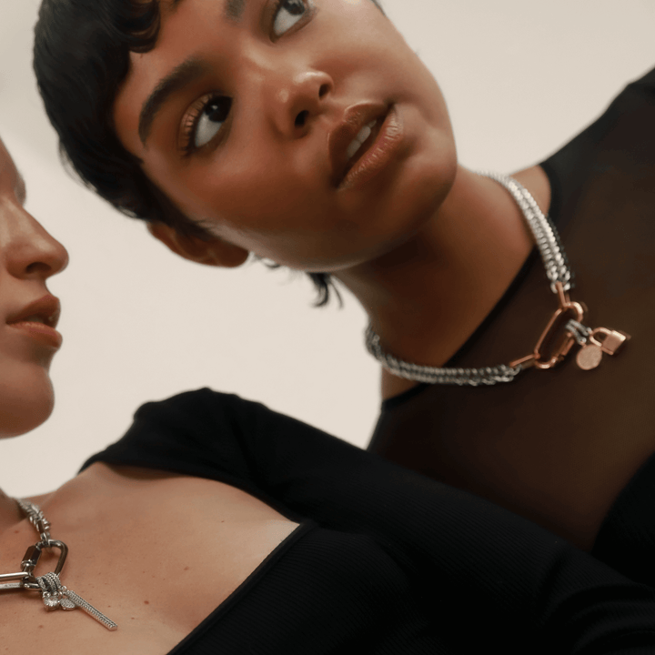 Anne Clip-On Lock Necklace– Artizan Joyeria